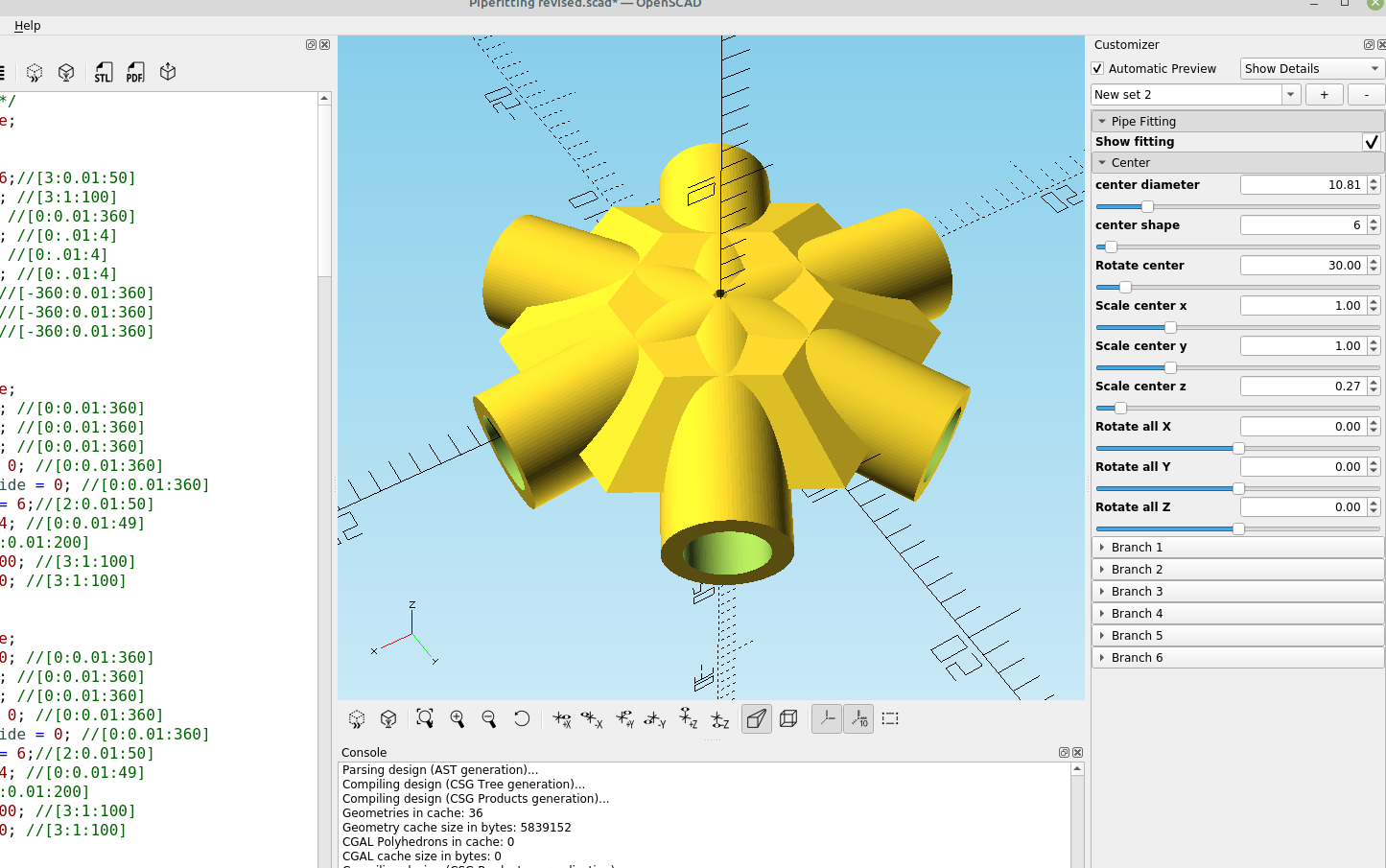 3D part design with OpenScad #56: Making geodesic dome hubs with the ...