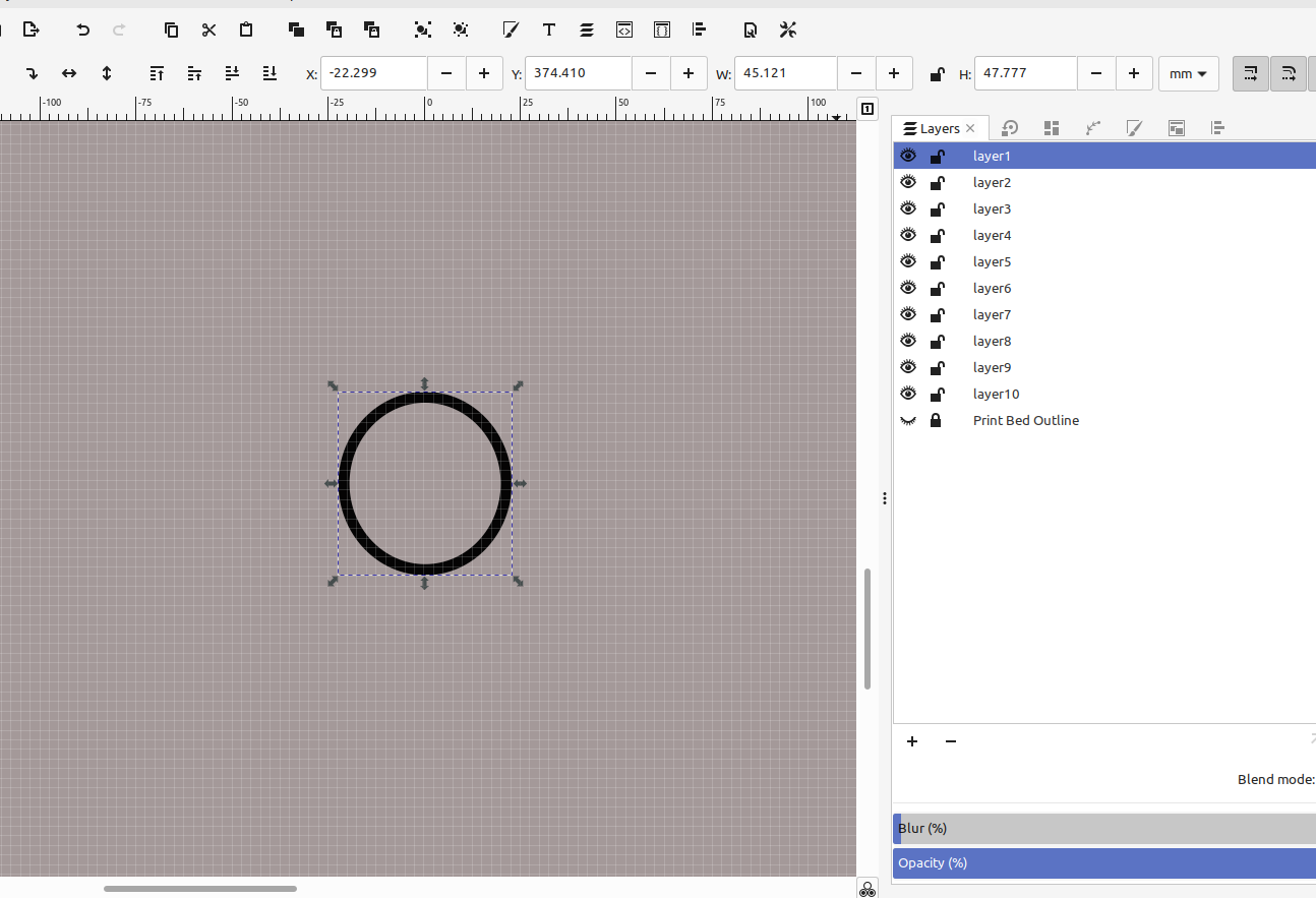3D part design with inkscape and openscad #32: DXF matrix