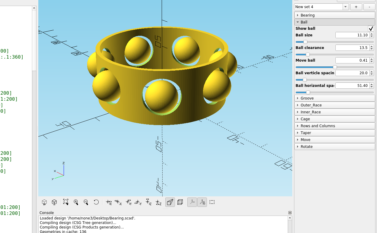 3D part design with Inkscape and Openscad #35: Ultra customizable bearing module