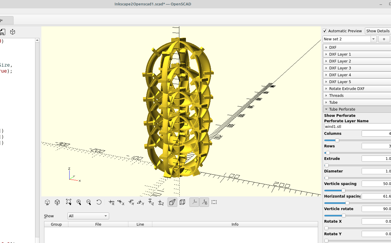 3d part design with Inkscape and Openscad #43: Revisiting the perforate ...