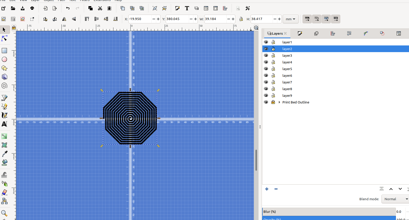 3D part design with Inkscape and OpenScad #49: Unique designs with the L-system extension.