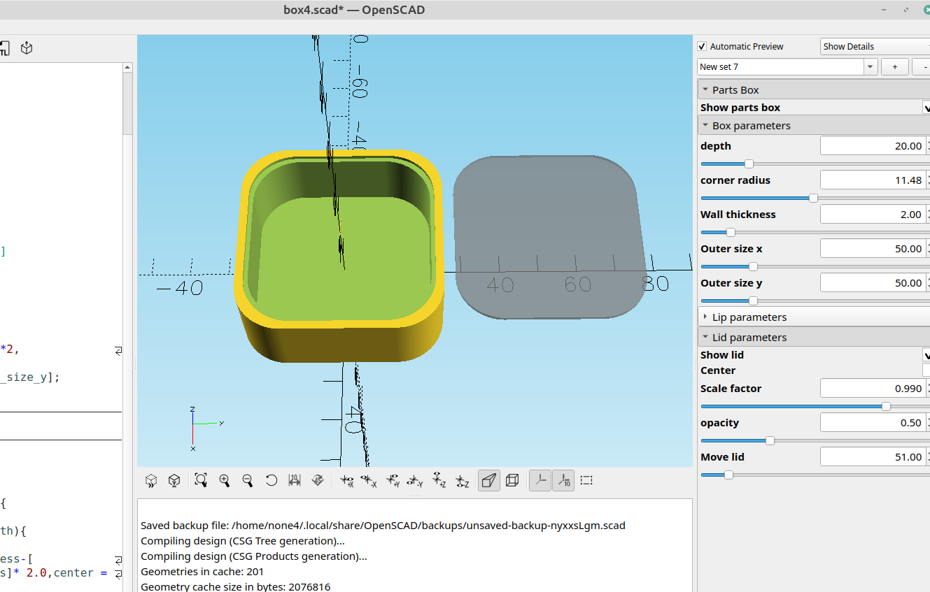 3D part design with OpenSCAD #111- Rounding corners