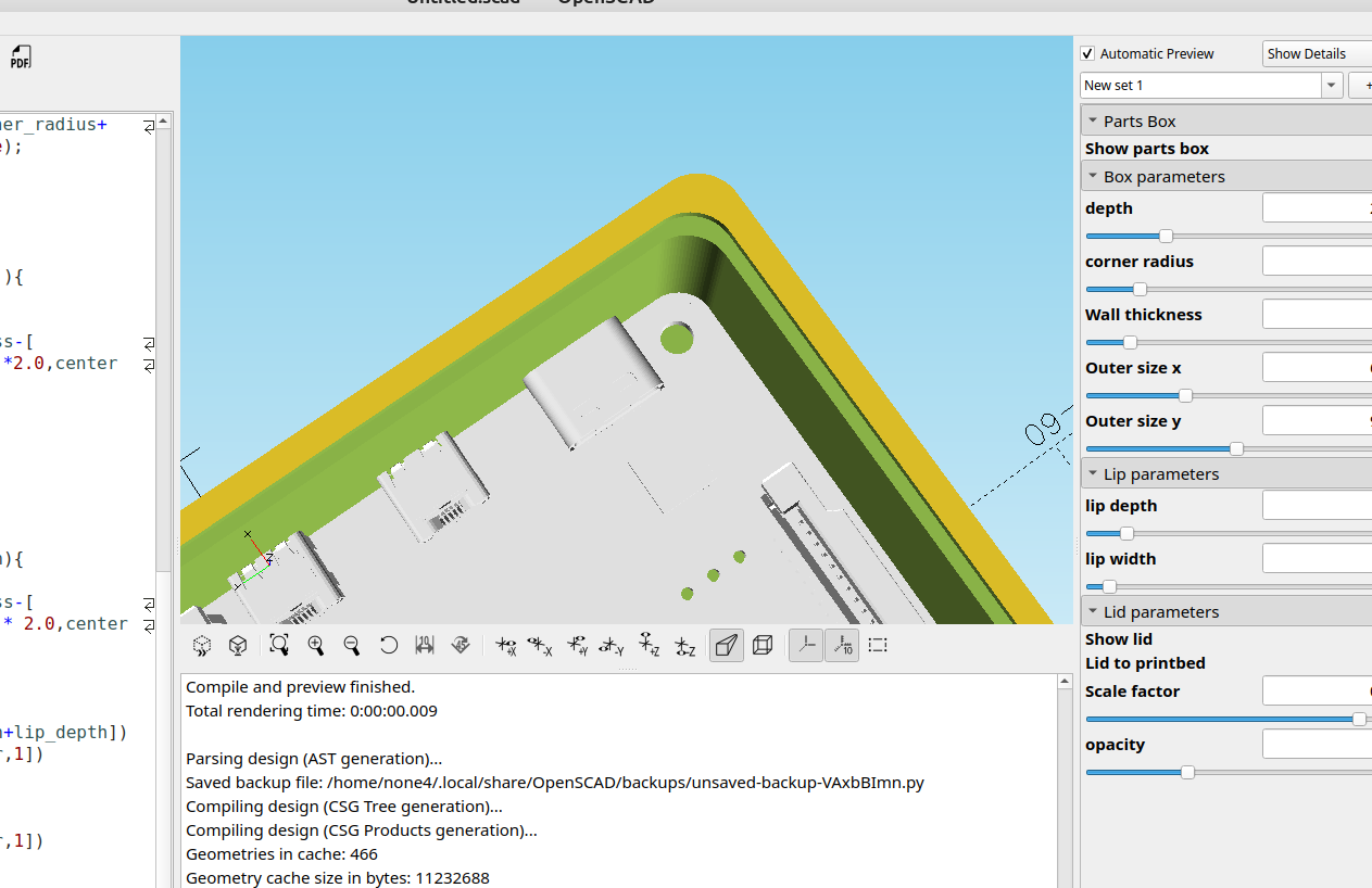 3D part design with OpenSCAD #111- Rounding corners
